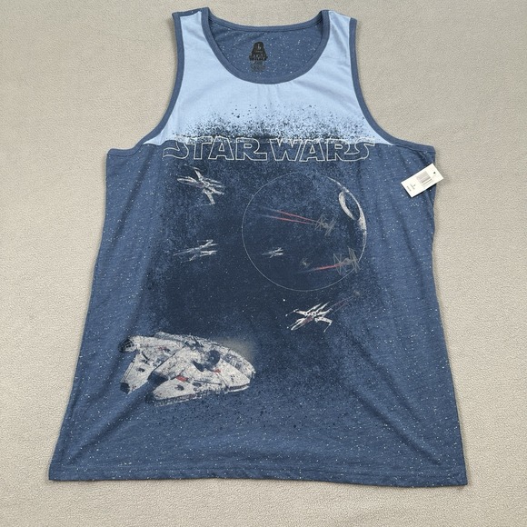Star Wars | Shirts | Nwt Star Wars Tank Top Mens L Falcon Various Ships ...